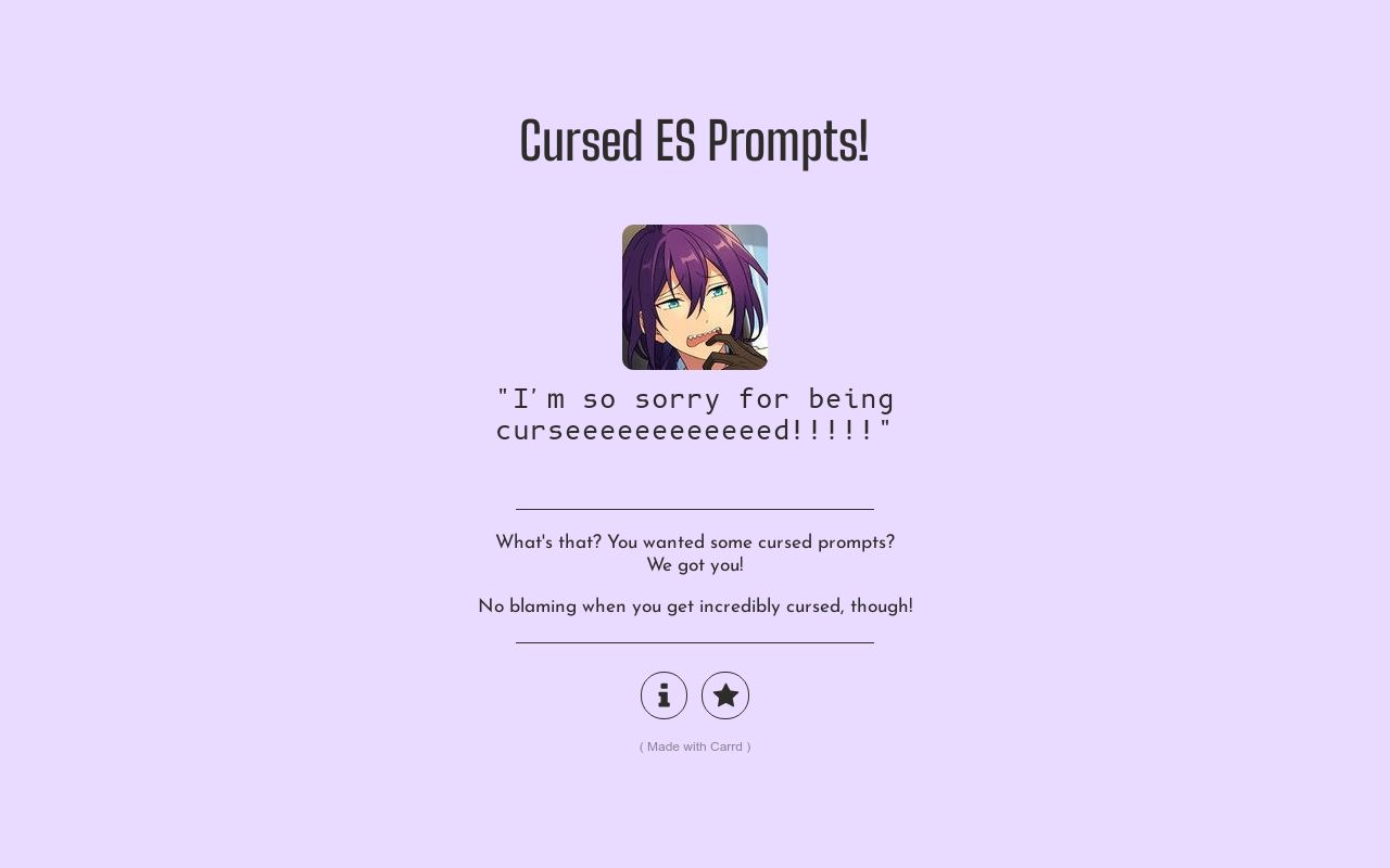 Cursed ES Prompts